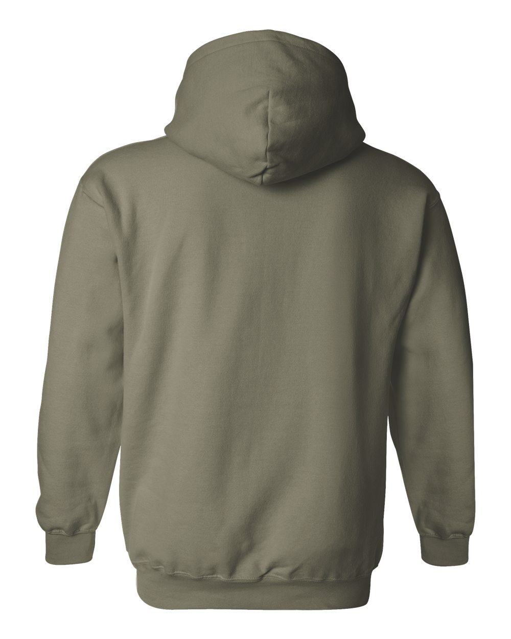 Gildan Blank Hoodie - Hooded Sweatshirt - Unisex Style 18500 Adult Pullover Military Green