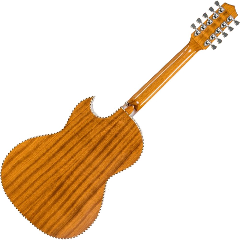H Jimenez Bajo Quinto LBQ1EBF Black Flame Maple Acoustic Electric w/Gig Bag, Cl