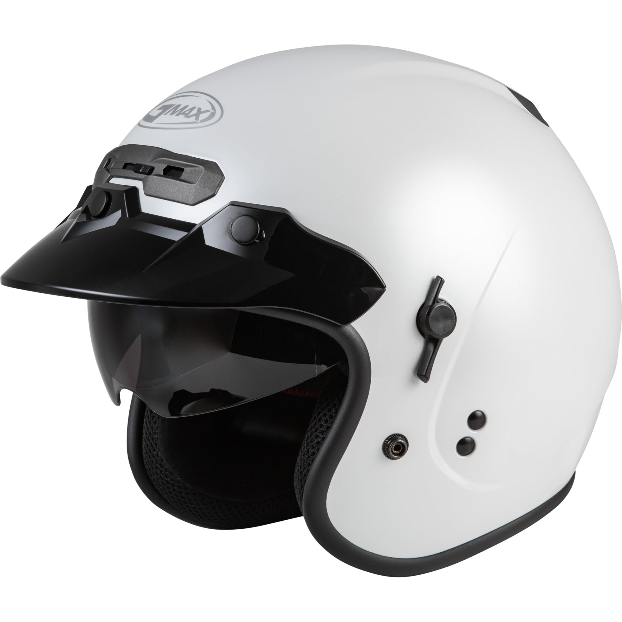 GMAX GM-32 Open-Face Helmet (Pearl White, X-Large) - FMVSS 218 Approved