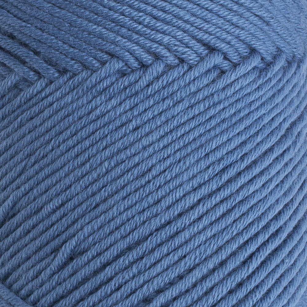 3 Skein La Mia Baby 50% Cotton Total 10.5 Oz Each 3.5 oz (100 g) / 218yd (200m), Medium, Worsted, Super Soft Yarn, Best for Baby and Amigurumi, Blue - L035