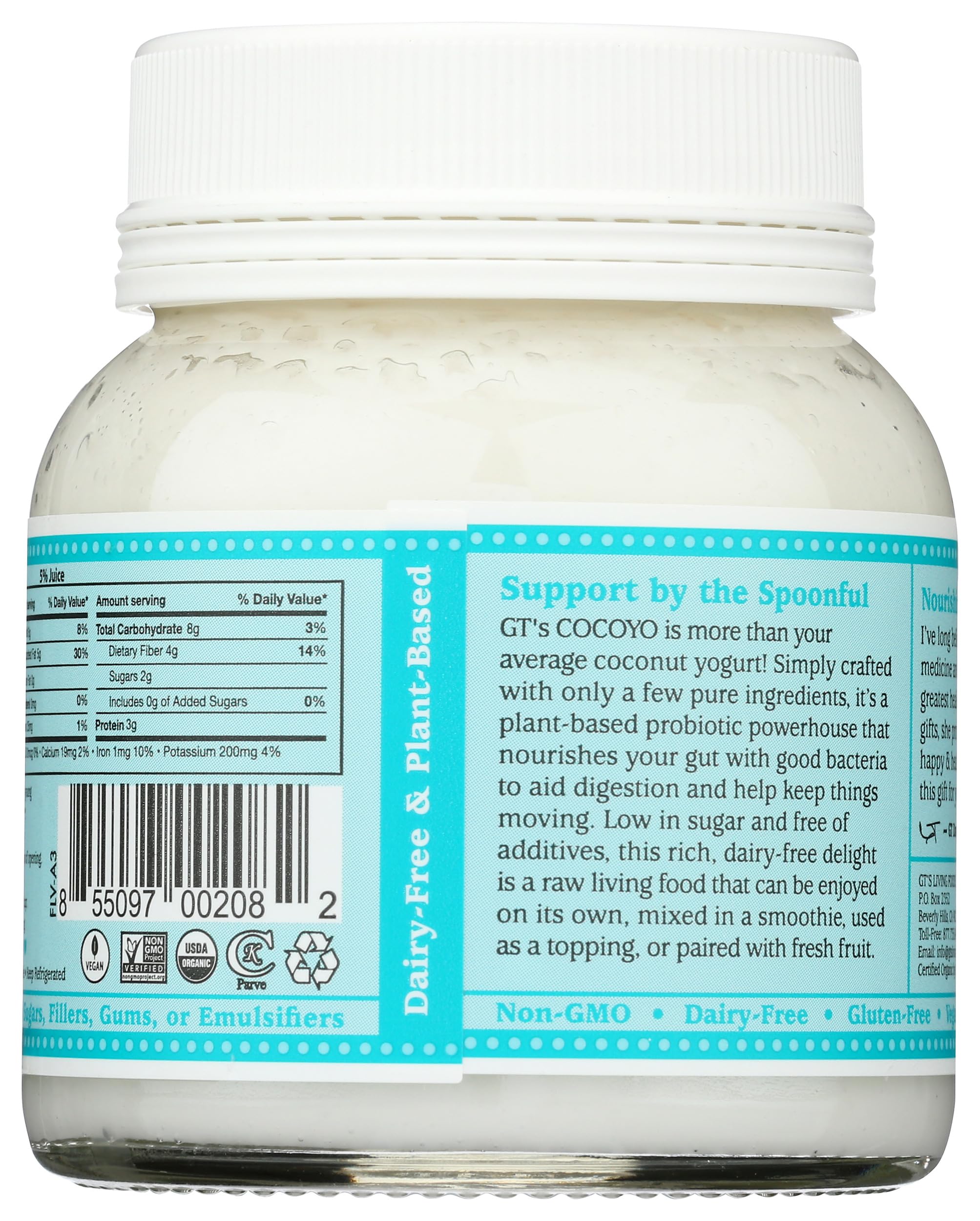 GTS Yogurt Coconut, 8 Fluid oz