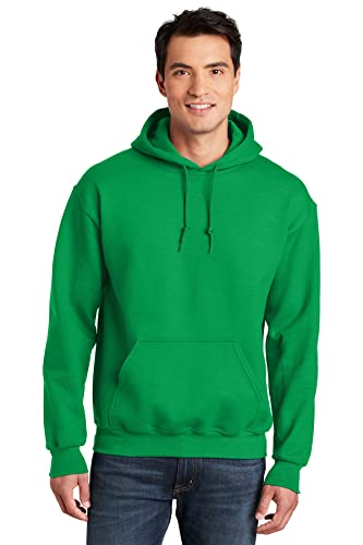 Gildan Blank Hoodie - Hooded Sweatshirt - Unisex Style 18500 Adult Pullover Irish Green