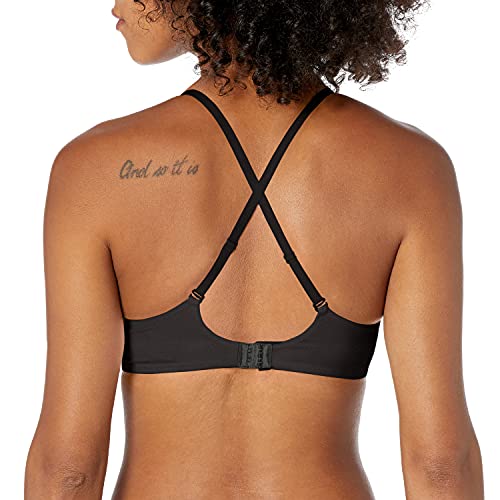 Calvin Klein Women's Constant Convertible Strap Lightly Lined Demi Bra Bra, -black, 32B