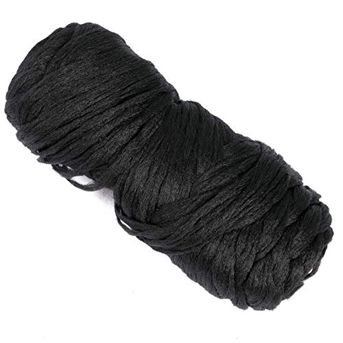 Brazilian Yarn Wool Hair Arylic Yarn for Hair Crochet Braid Twist Warps Black Color