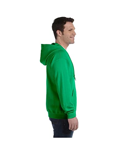 Gildan Blank Hoodie - Hooded Sweatshirt - Unisex Style 18500 Adult Pullover Irish Green