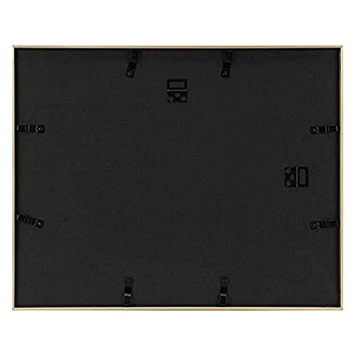Golden State Art, Gold 16x20 Aluminum Frame for 16 x 20 Picture or 11x14 Photo with Mat - Shatter - Resistant Glass - for Wall Mount Decoration - 1 Pack