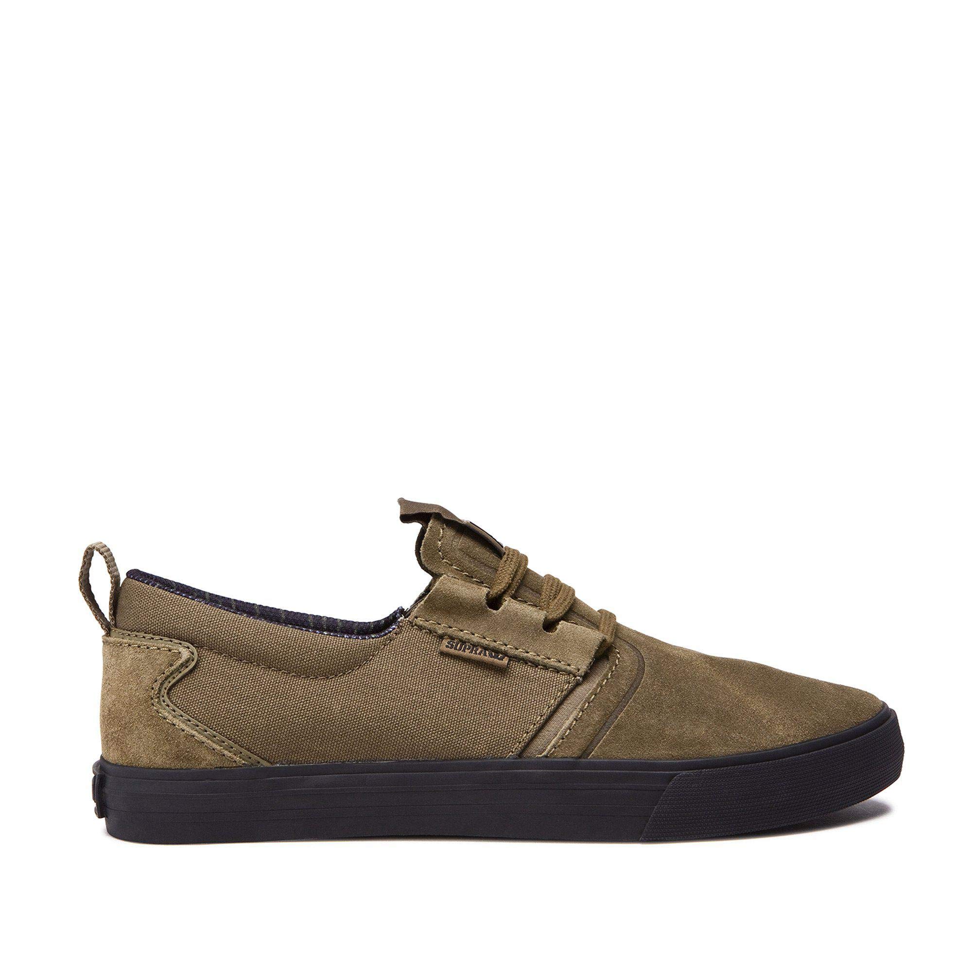 Supra Men's Flow Shoes,7.5,Olive-Black