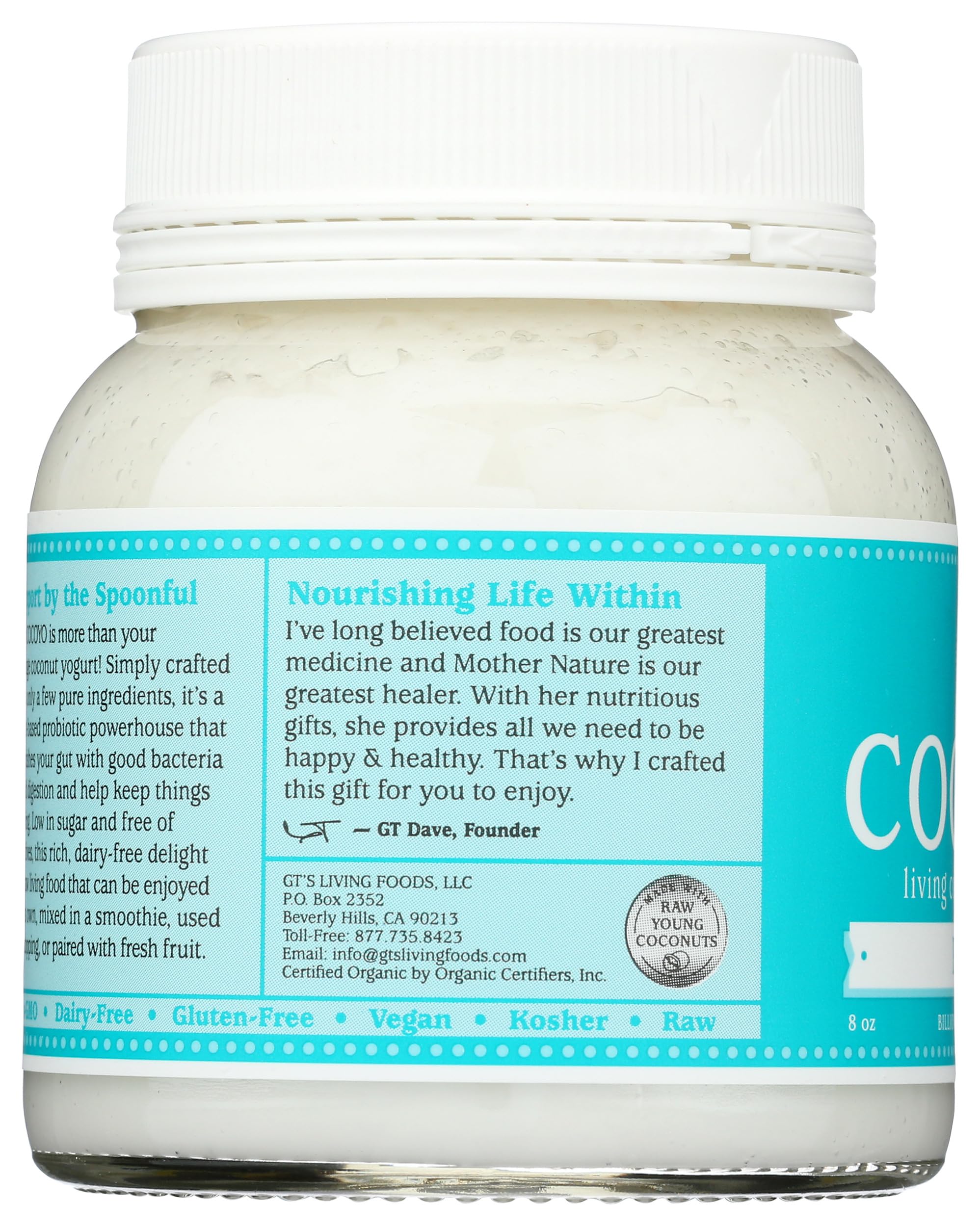 GTS Yogurt Coconut, 8 Fluid oz