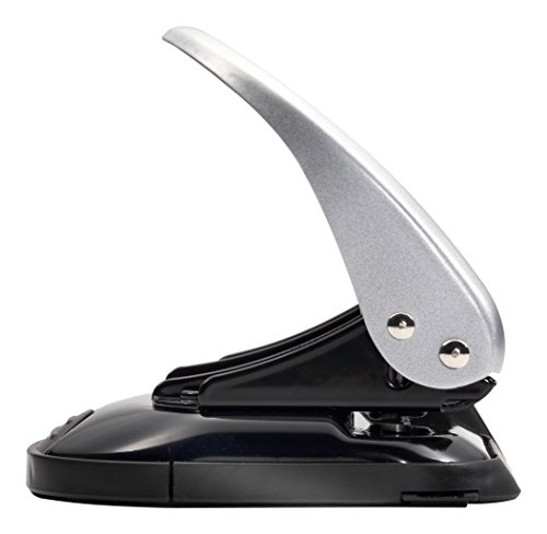 Bostitch Office EZ Squeeze Reduced Effort 2-Hole Punch, 20 Sheets, Locking Handle, Silver (2310)