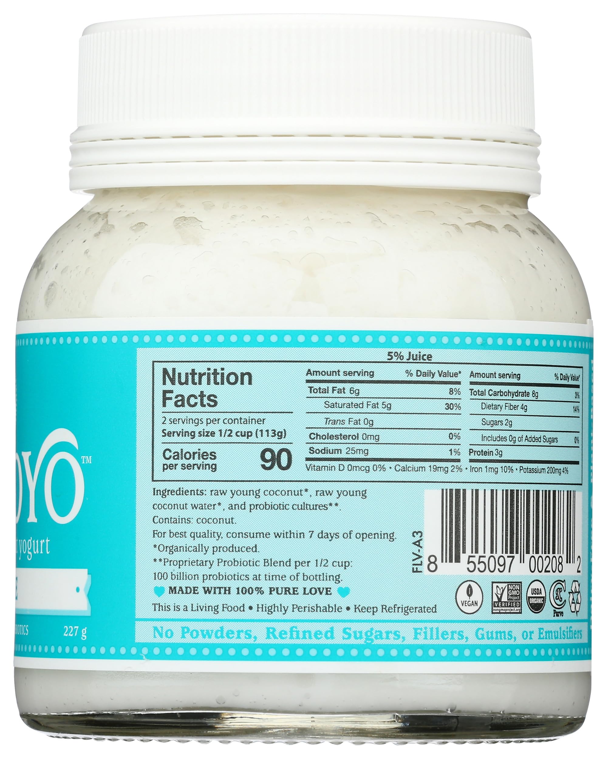 GTS Yogurt Coconut, 8 Fluid oz