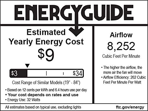 MINKA-AIRE F896-84-SI Xtreme H2O 84 Inch Outdoor Ceiling Fan with DC Motor, Gray Smoked Iron Finish