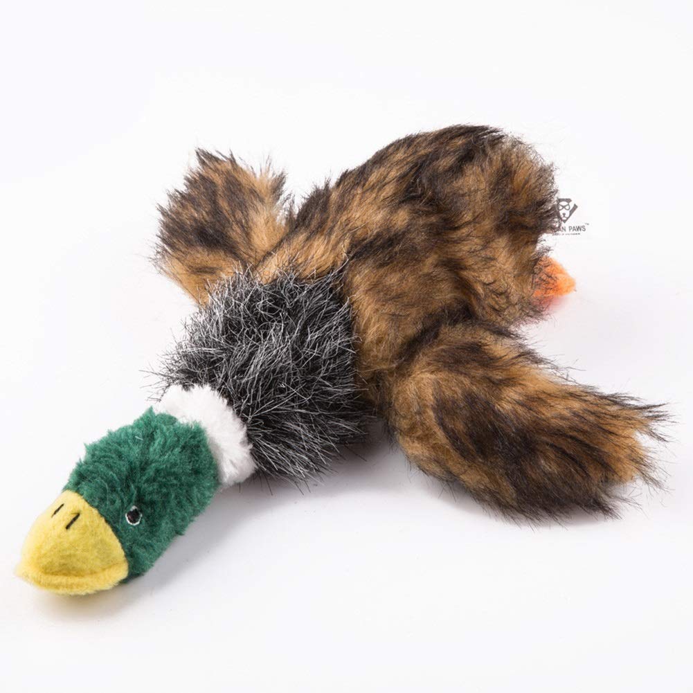 Albabara Pet Mallard Duck Dog Toy, Squeaky Dog Toy, Stuffed Plush Puppy Dog Chew Toy for Small Medium Dogs, Different