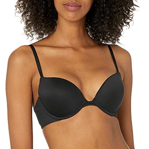 Calvin Klein Women's Constant Push Up Plunge Bra Bra, -black, 32A