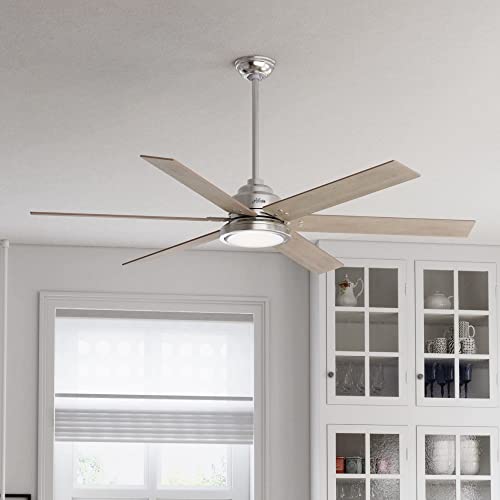 Hunter Fan Company 59398 Warrant Ceiling Fan, Brushed Nickel Finish