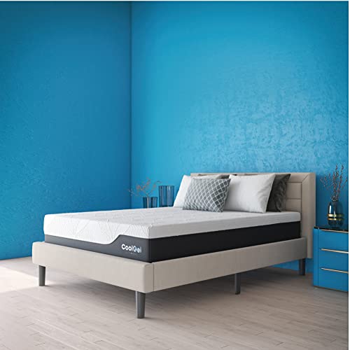 Cool Gel Chill 14 Inch Medium Firm Memory Foam Mattress Full Size, with 2 Bonus Cool Gel Memory Foam Bed Pillows, 14" with Pressure Relief, CertiPUR-US Certified, Cooling Full Mattress in a Box