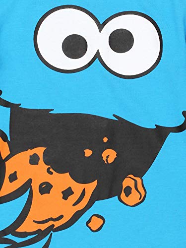 Sesame Street Elmo and Cookie Monster Boys Shirt for Infant and Toddlers Light Blue