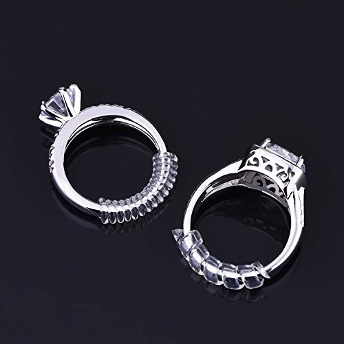Frienda 16 Pieces Ring Sizer Adjuster for Loose Rings with Silver Polishing Cloth, 4 Sizes