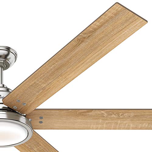Hunter Fan Company 59398 Warrant Ceiling Fan, Brushed Nickel Finish