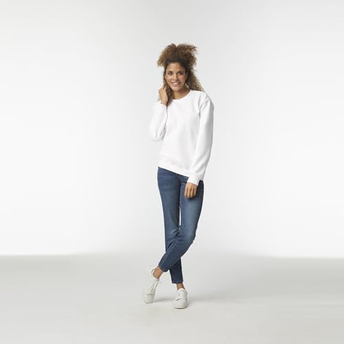 Gildan Adult Fleece Crewneck Sweatshirt, Style G18000, Multipack, White (1-Pack), 2X-Large