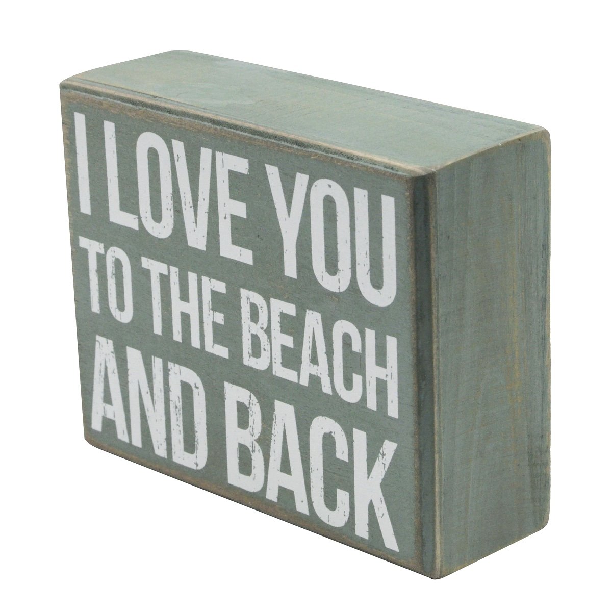 TG,LLC Treasure Gurus I Love You to The Beach and Back Box Sign