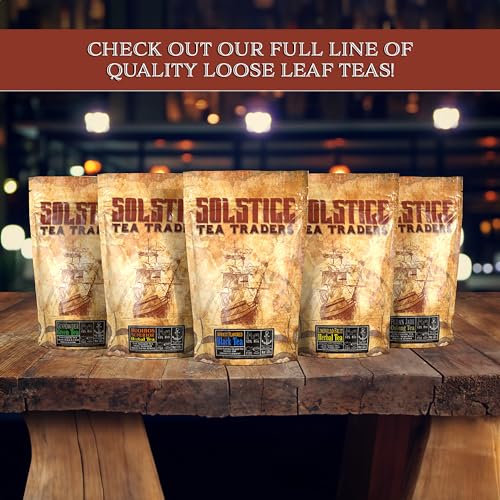 Solstice Blackcurrant Loose Leaf Black Tea (8-Ounce Bulk Bag), Makes 100+ Cups of Fruit-Flavored Black Currant Tea