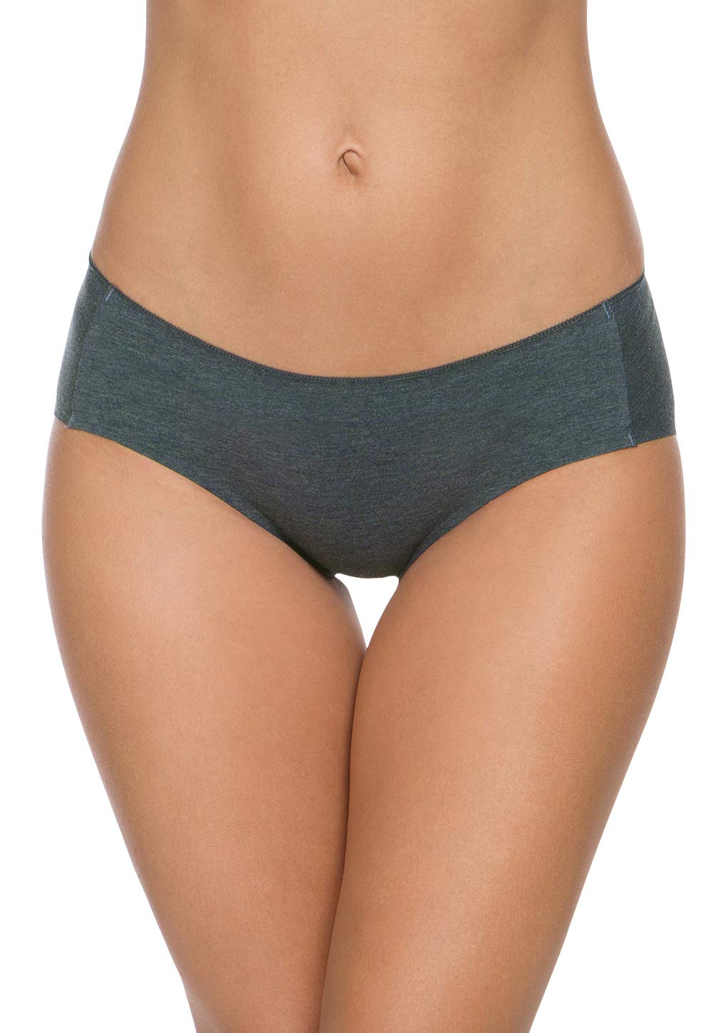 Wealurre Cotton Women's Breathable Panties Seamless Comfort Underwear (3128M, Line Purple)