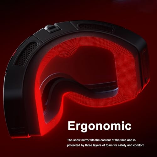 OhO Smart Ski Goggles, 4K Camera Snowboard Goggles with Adjusted View of Camera Recroding,UV Protection, Anti Fog (Men/Women)