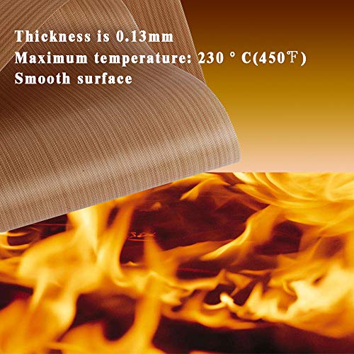 3 Pack 12 x 16" PTFE Teflon Sheet for Heat Press Transfer Non Stick Paper Reusable Heat Resistant Craft Mat,Protects Iron,for Heat Press Machines