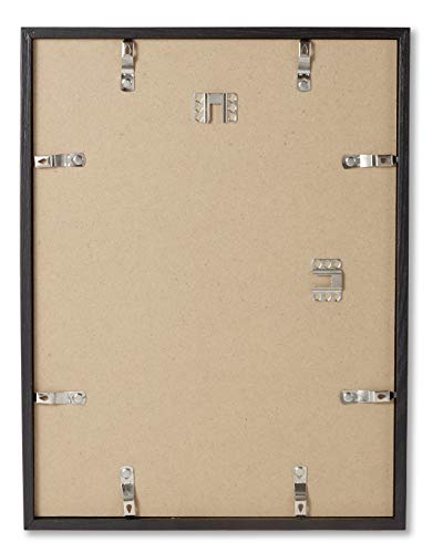 Opposite Wall - 16x20 in - Black Solid Oak Wood Picture Frame - Lightweight, Versatile & Shatterproof - Wall Hanging Poster or Photo Frame - Wall Decor for Office, Gallery & Home