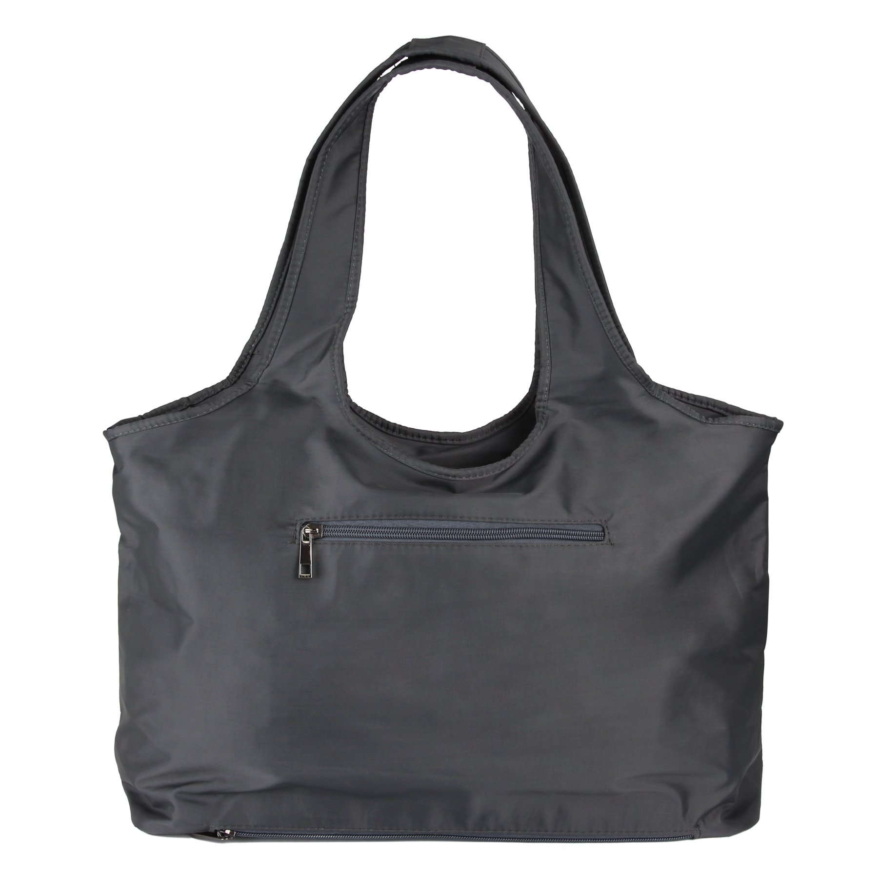 ZOOEASS Women Fashion Large Tote Shoulder Handbag Waterproof Tote Bag Multi-function Nylon Travel Shoulder(Grey)