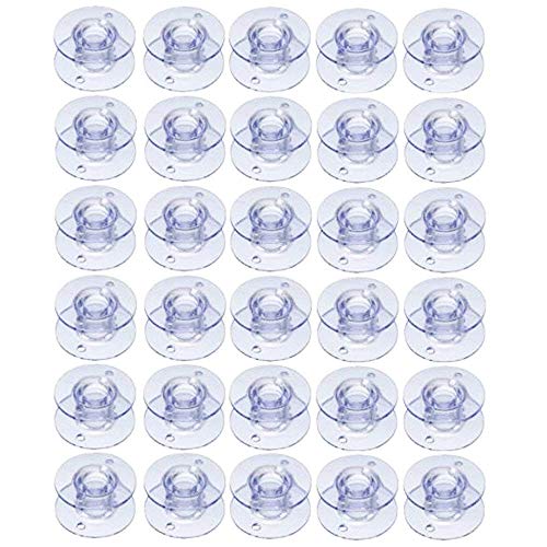 30Pack Plastic Sewing Machine Bobbins for Brother