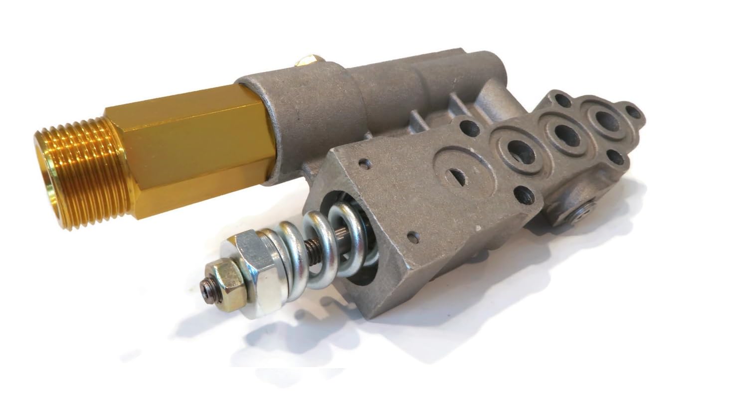 Homelite Replaces Himore Complete Outlet Manifold for Pressure Washer Pump, USES 5 Screws in This Manifold, Including O-Rings, Unloader, Outlet Pipe Chemical Injector