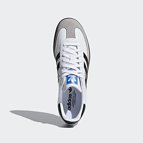 adidas Originals Men's Samba OG Sneaker White/Black/Granite 13