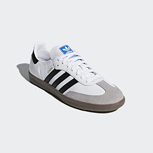 adidas Originals Men's Samba OG Sneaker White/Black/Granite 13