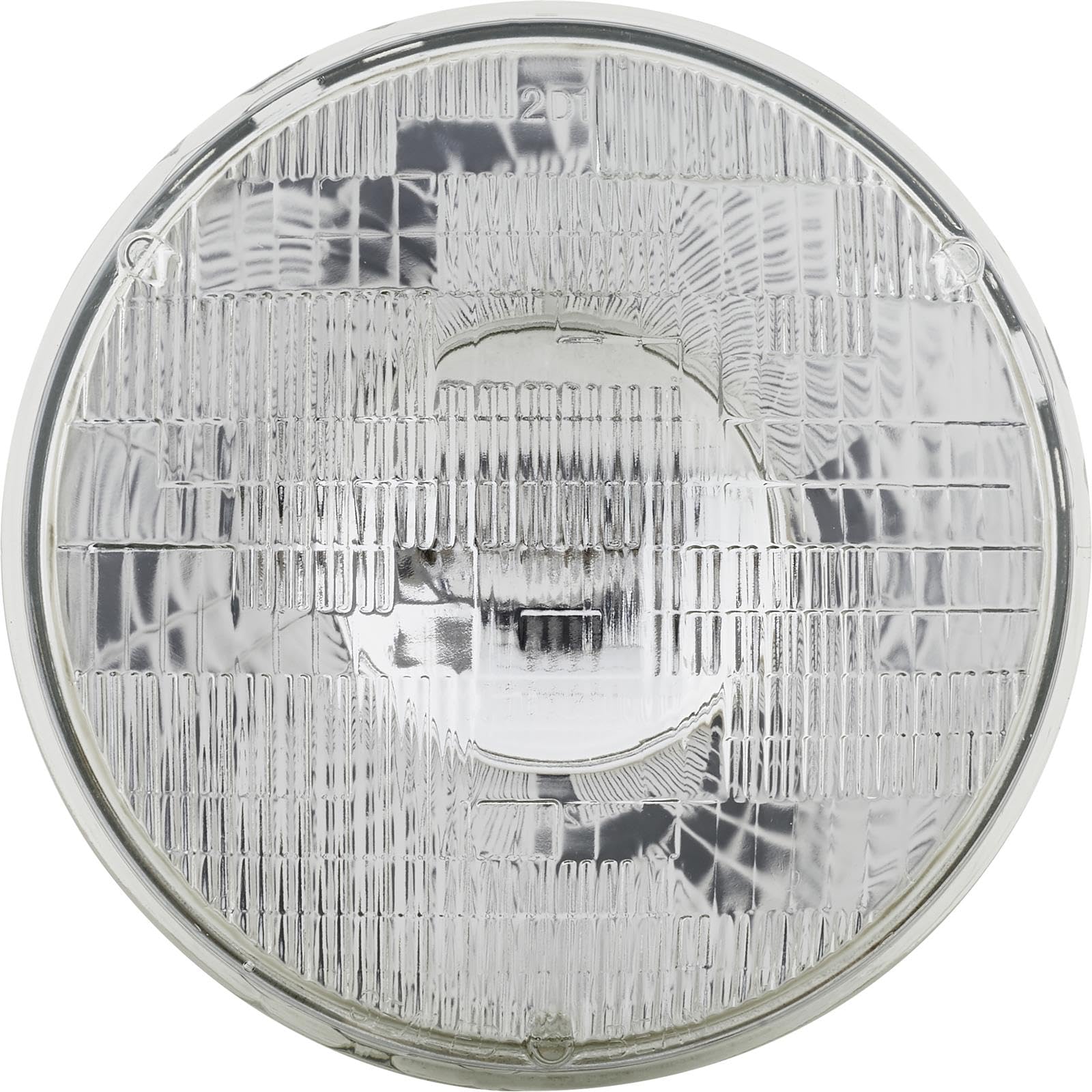 Round Sealed Beam Headlight Bulb, 12 Volt 7 Inch