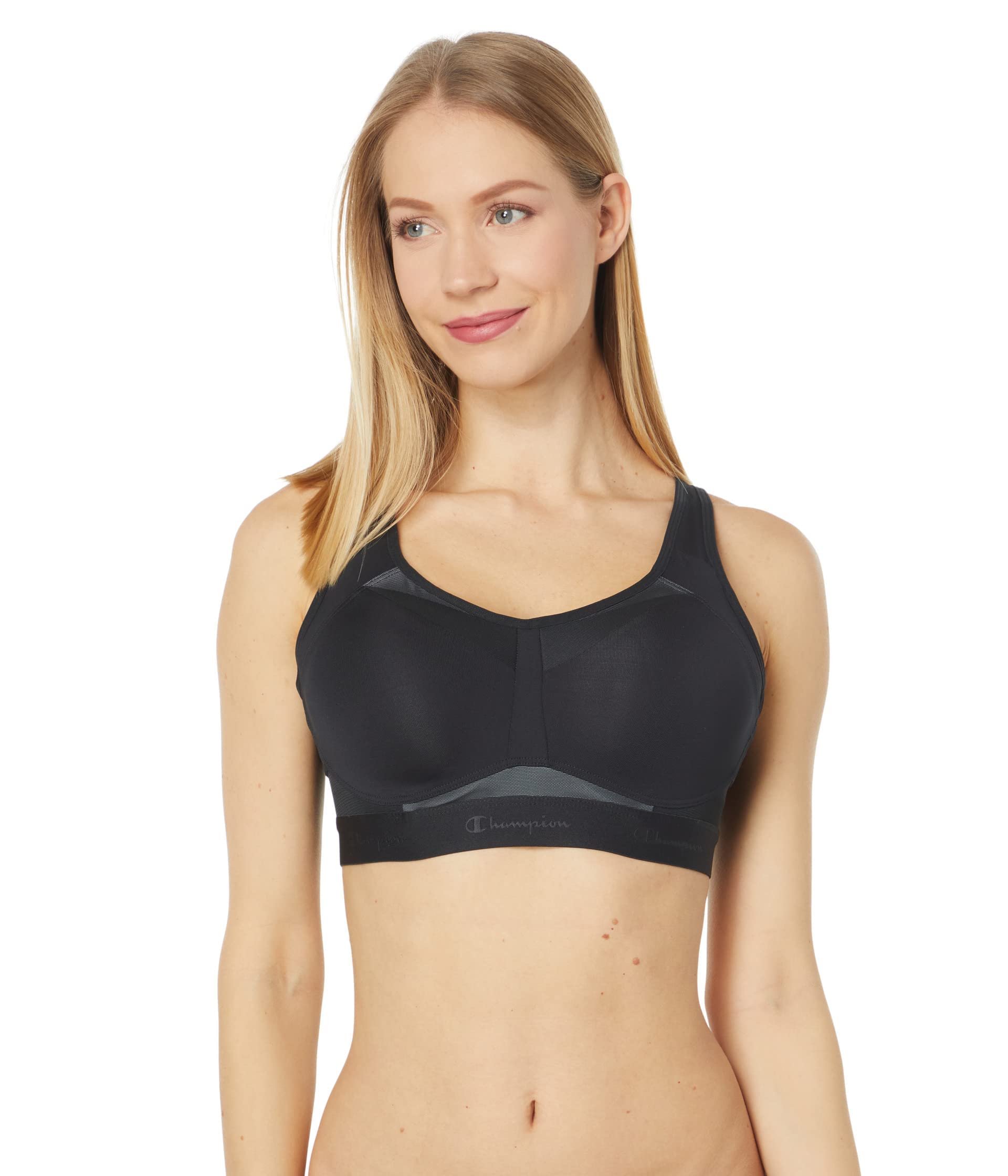 Champion Women's Motion Control Underwire Sports Bra Bra, -black, 36DD