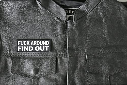 Patch, Embroidered Patch (Iron-On or Sew-On), Fuck Around and Find Out, 4" x 1.5"