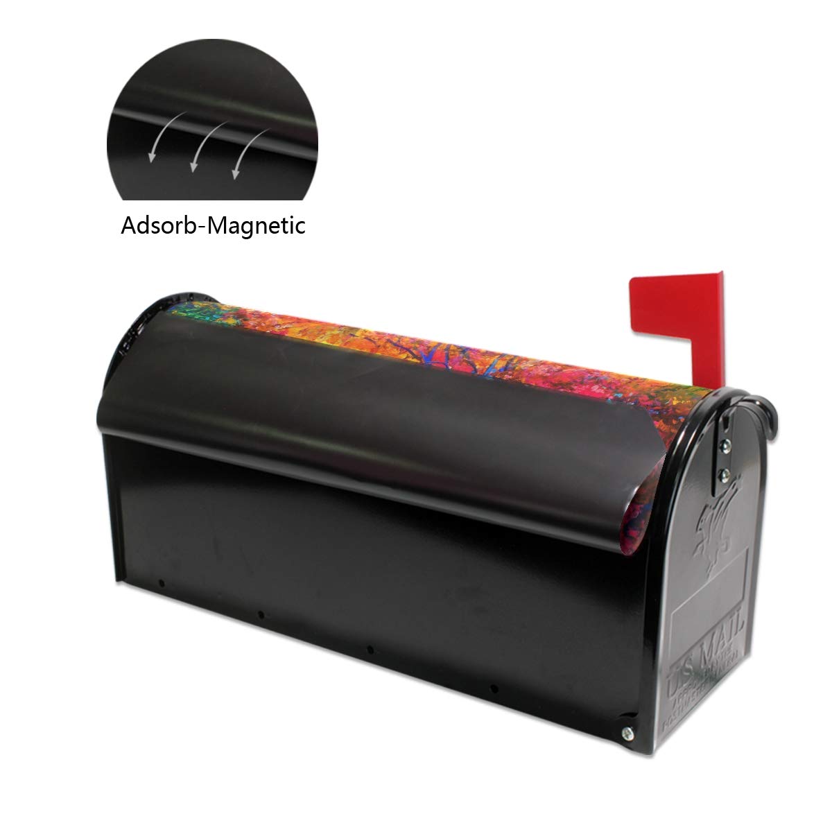 ALAZA Autumn Fall Trees Magnetic Mailbox Cover Oversized for Garden Yard Outdoor Decorations-25.5" x20.8