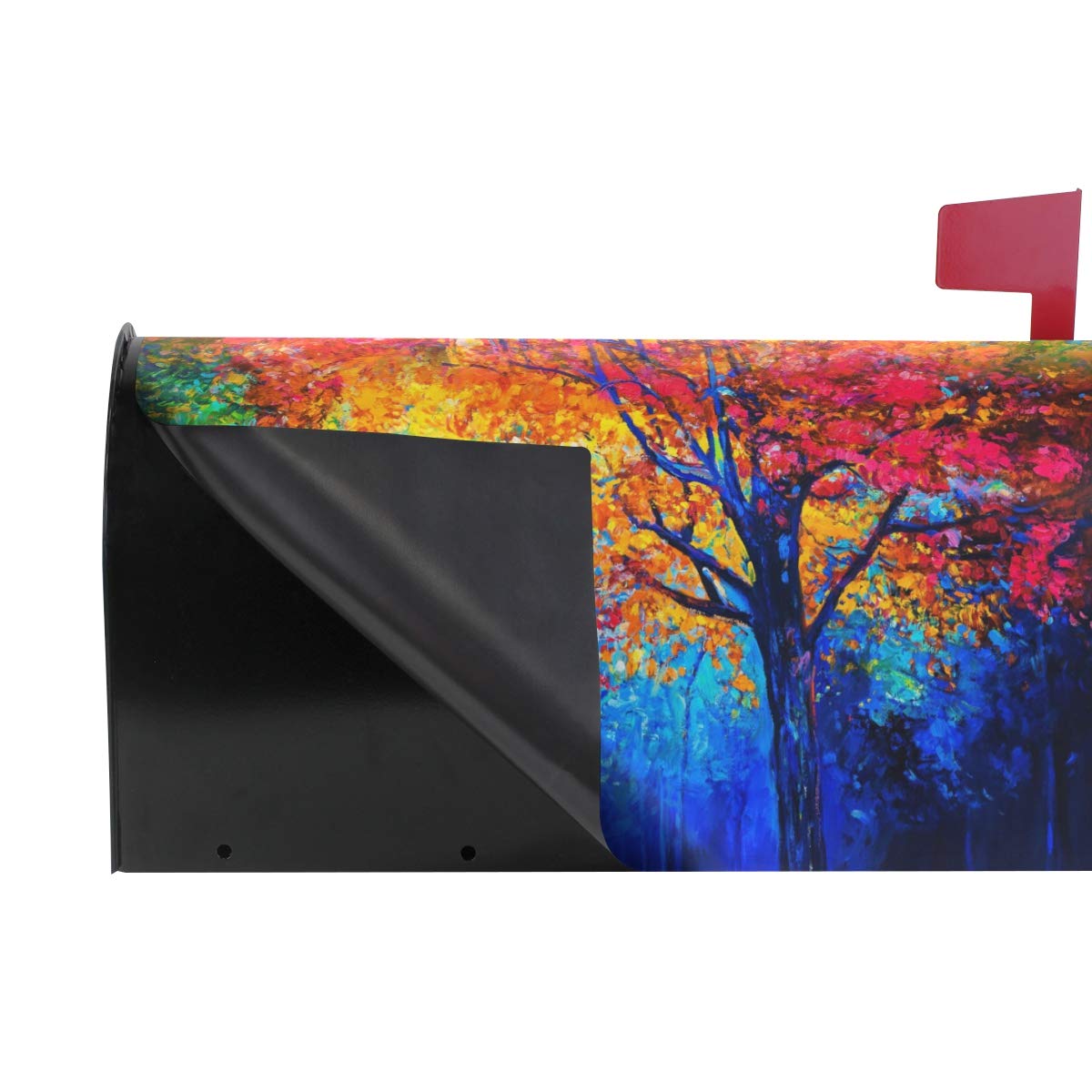 ALAZA Autumn Fall Trees Magnetic Mailbox Cover MailWraps Garden Yard Home Decor for Outdoor Standard Size-18"x 20.8"