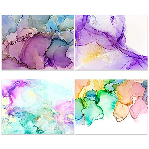 TecUnite 60 Sheets Watercolor Paper White Cold Press Paper Pack for Kid Child Watercolor Drawing Student Artist (5 x 7 Inch)