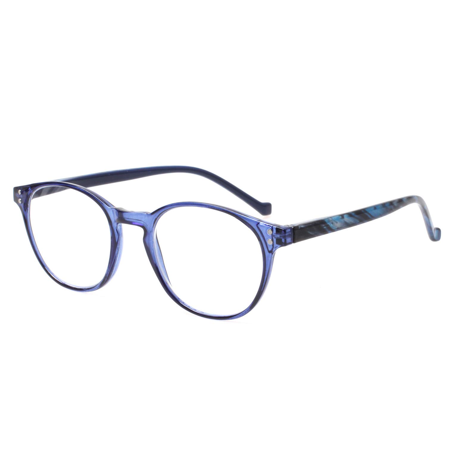 NORPERWIS 5 Pairs Reading Glasses - Standard Fit Spring Hinge Readers Glasses for Men and Women (Black Purple Red Blue Brown, 1.75)