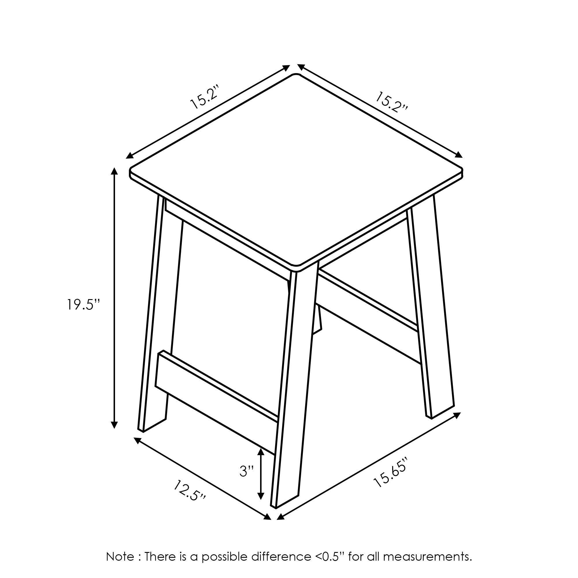 FURINNO Beginning, End Table, Espresso