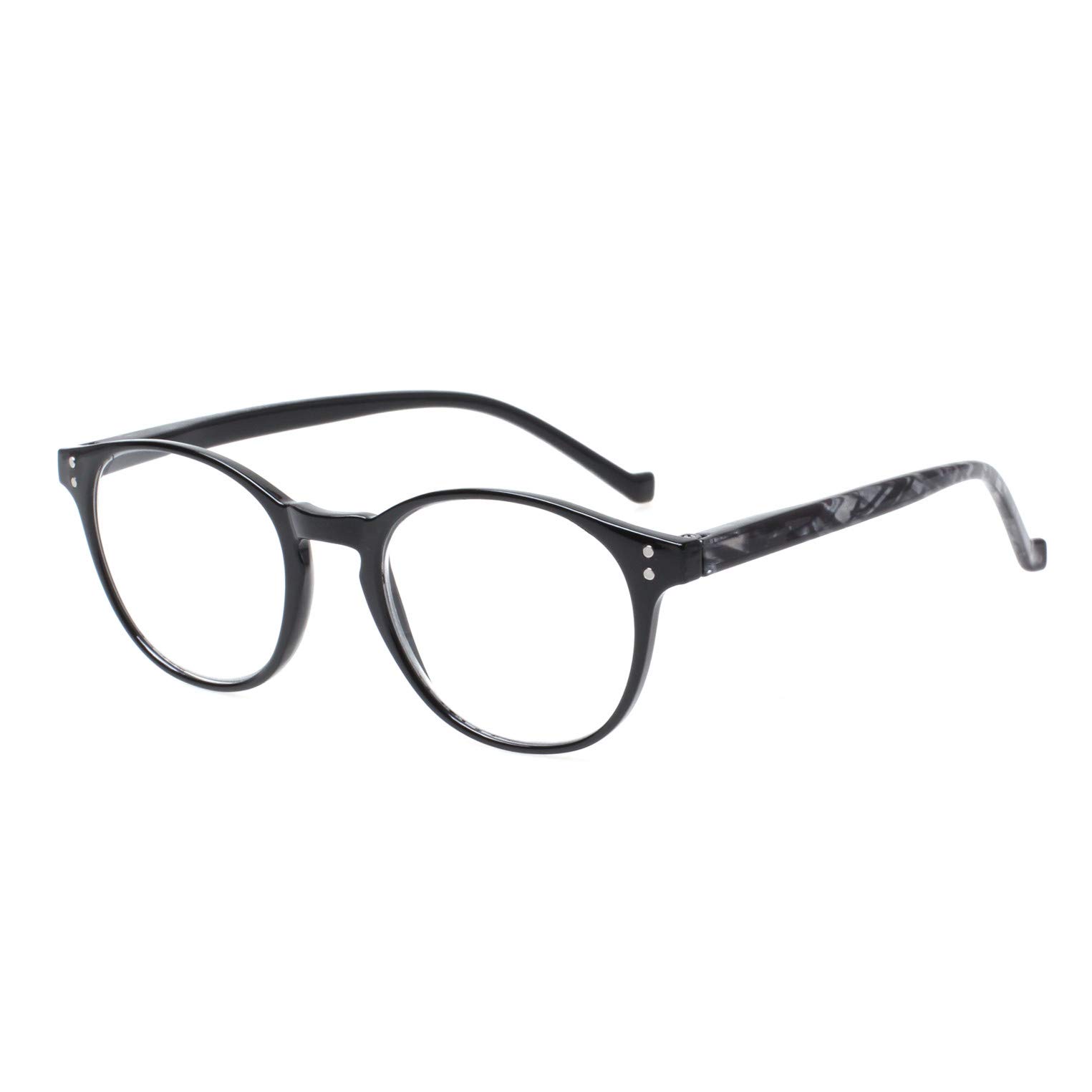 NORPERWIS 5 Pairs Reading Glasses - Standard Fit Spring Hinge Readers Glasses for Men and Women (Black Purple Red Blue Brown, 1.75)