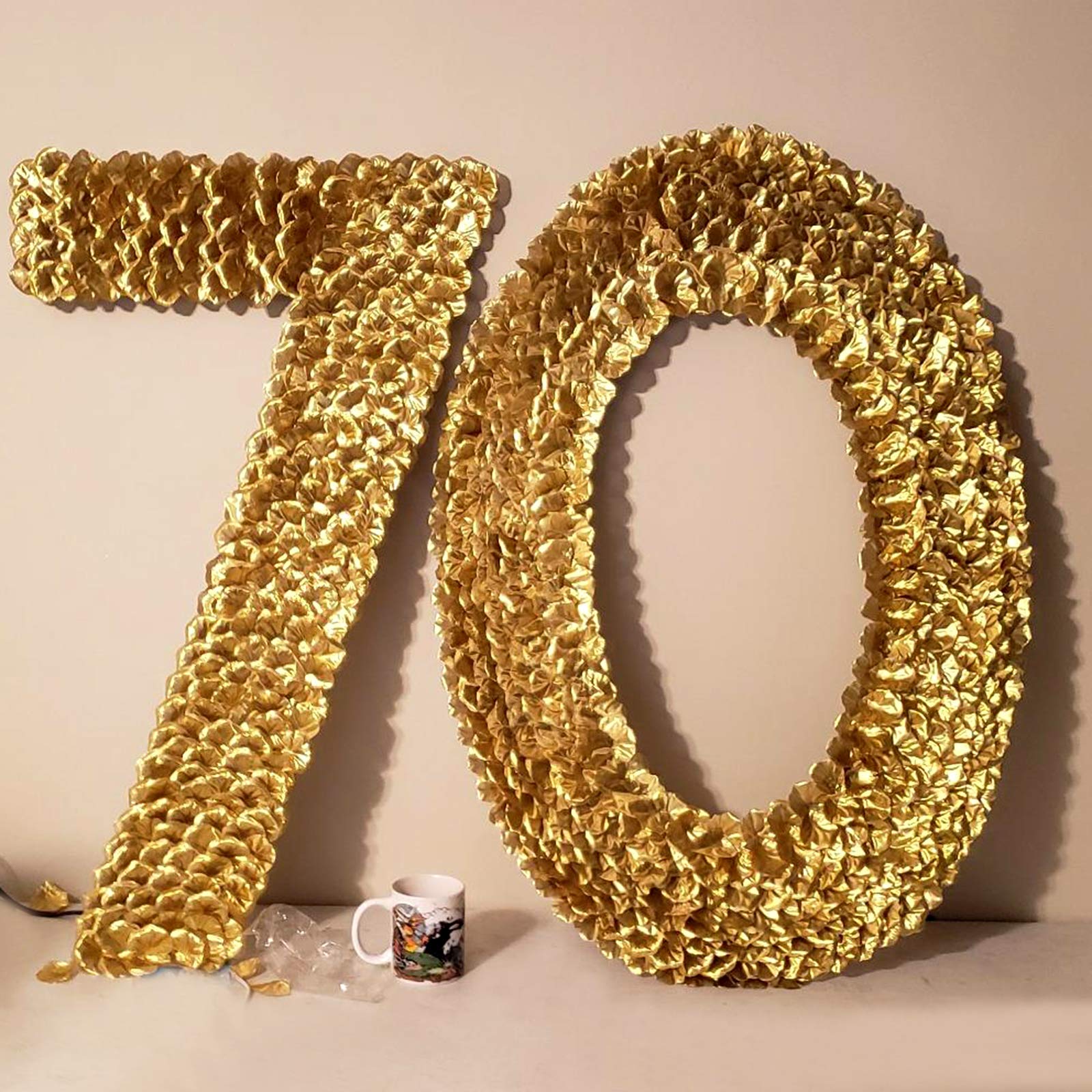 Neo LOONS 1000 Pcs Artificial Silk Rose Petals Decoration Wedding Party Color Gold