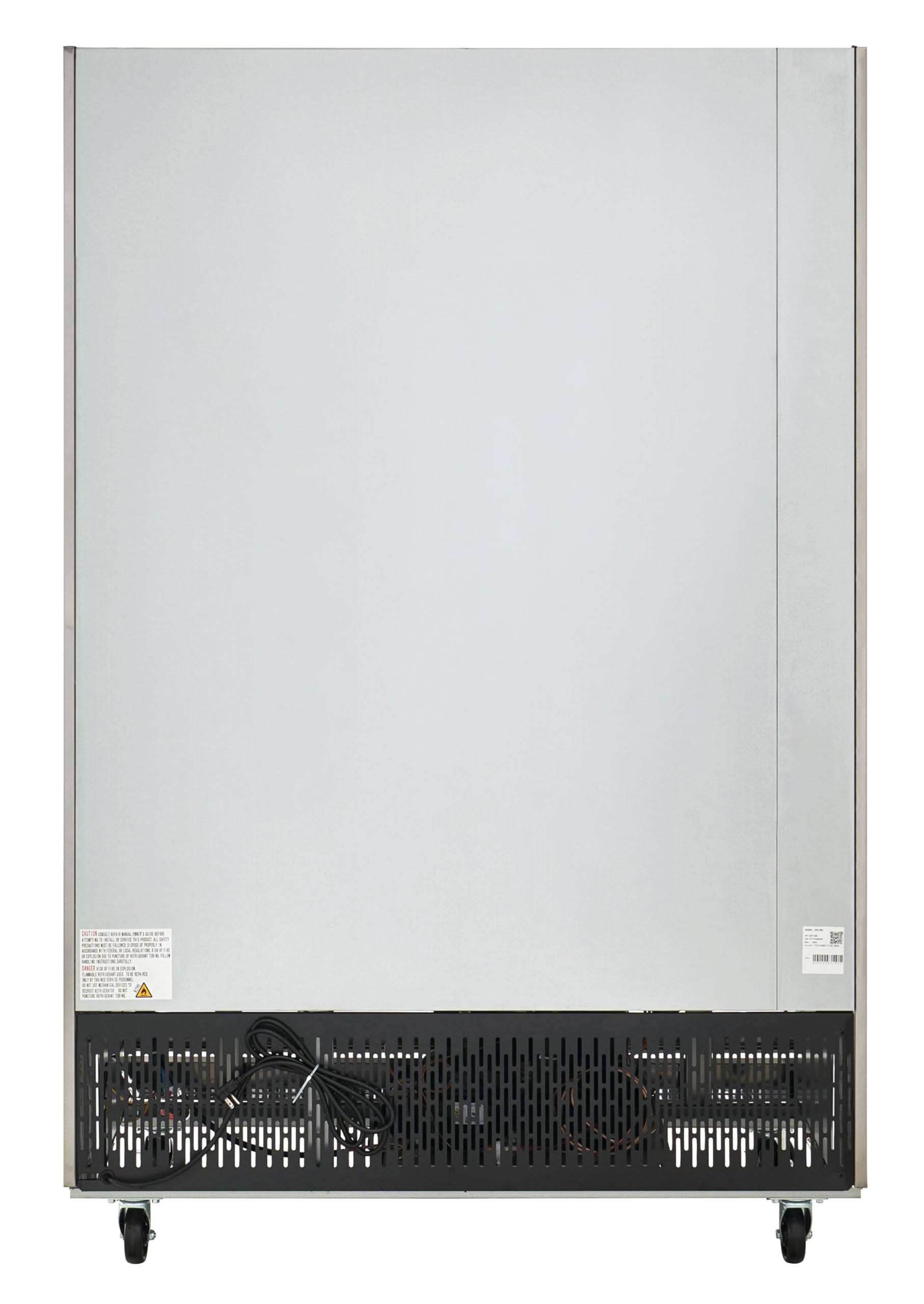 Kratos Commercial Freezer- 2- Solid Door Reach-In, Stainless Steel Exterior, 54" W (67K-005)