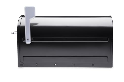 Architectural Mailboxes 7900-7B-SR-10 Boulder Postmount Mailbox, Large, Black