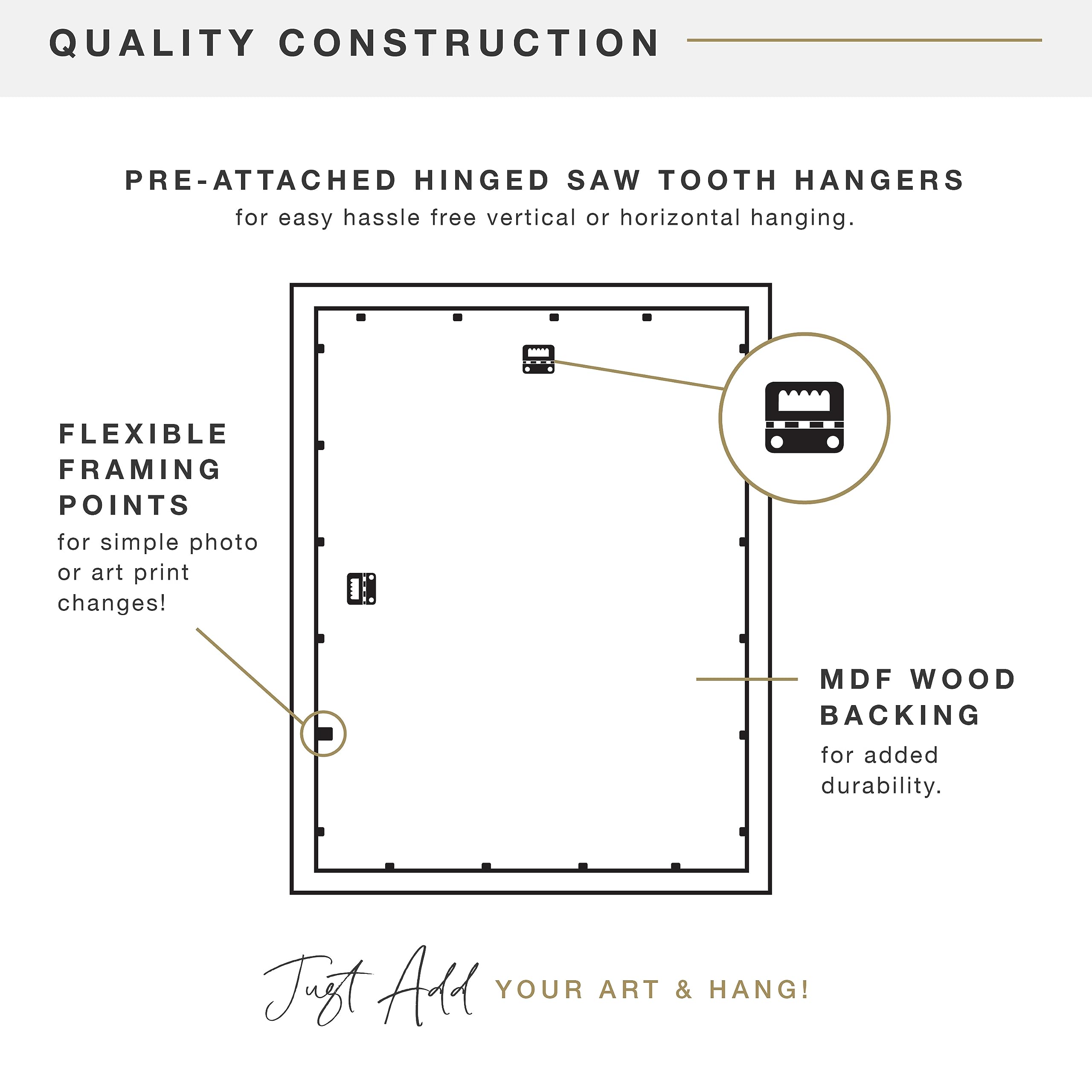 MCS Museum Poster Frame, Barnwood, 16 x 20 in, Single