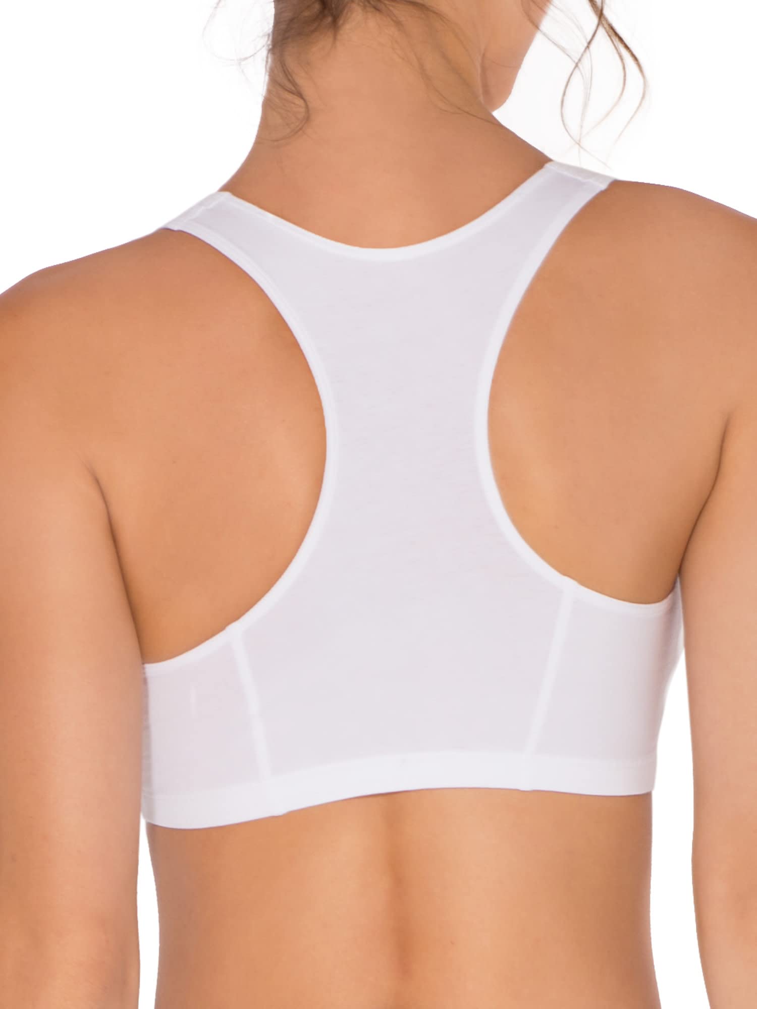 Fruit of the Loom womens Built Up Tank Style Sports Bra, Blue Gem With Black/White/Black Hue - 3 Pack, 36