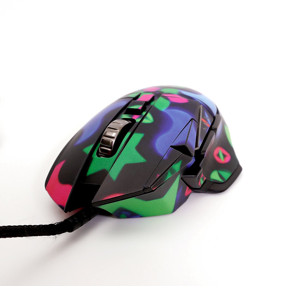 MightySkins Skin Compatible with Logitech G502 Proteus Spectrum Gaming Mouse - Acid Trippy | Protective, Durable, and Unique Vinyl wrap Cover | Easy to Apply, Remove | Made in The USA (LOGG502-Acid Trippy)