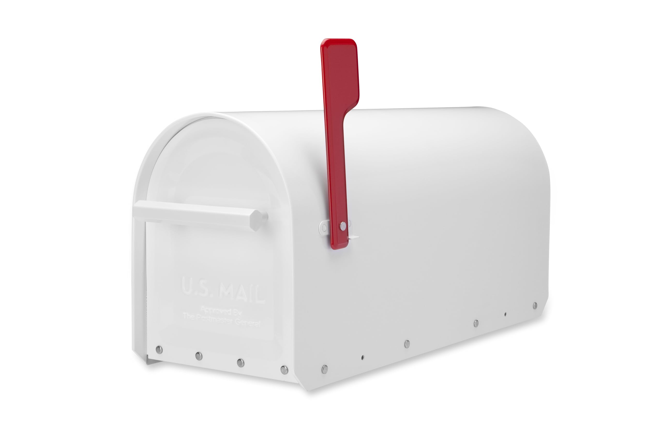 Architectural Mailboxes 5560W-R-10 Sequoia Postmount Mailbox, Large, White, 20. 79 in. x 8. 03 in. x 9. 72 in.